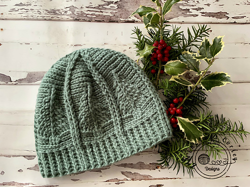 Ravelry: Pine Forest Beanie pattern by Nikolett Corley Designs