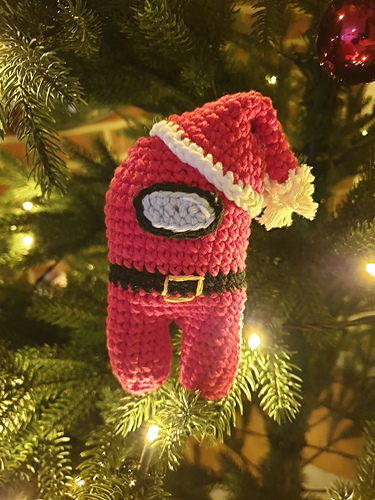 Ravelry: Sus Santa Christmas Among Us Crewmate pattern by Ninja Cat Crafts