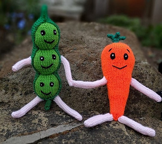 Ravelry: Forrest Gump Peas and Carrots pattern by Nicola Riley