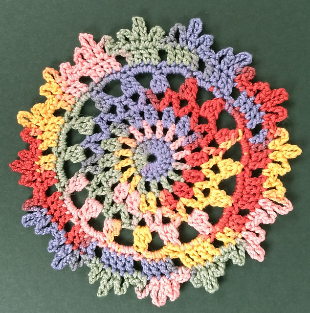 Ravelry: Sunburst Coaster Doily pattern by Nancy Wiswell
