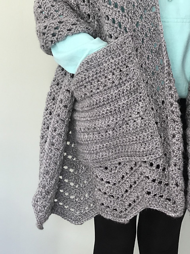 Ravelry: Ripple Pocket Shawl pattern by Just My Cup of Crochet