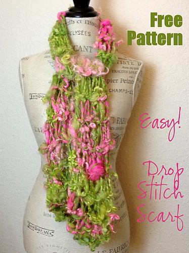 Ravelry: Easy Drop Stitch Scarf pattern by Nancy Queen