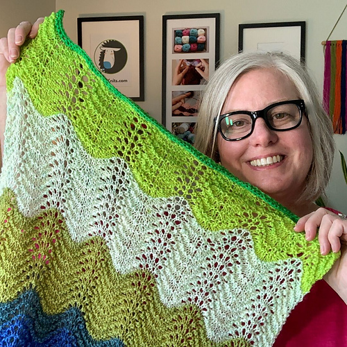 Ravelry: Wavy Baby Blanket pattern by Nancy Queen