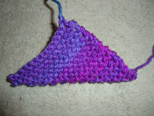 She kept stealing my swatches so I knitted her some toys, this one is ...