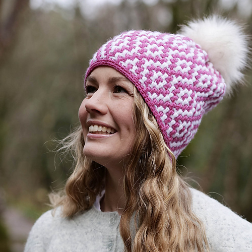 Ravelry: Diamond Beanie pattern by Makalani Sæther