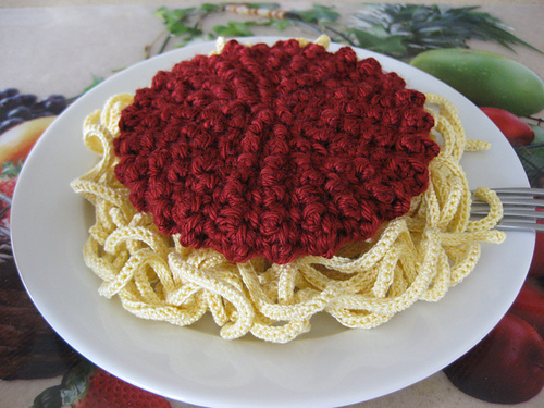 Ravelry: Spaghetti Party pattern by Normalynn Hood