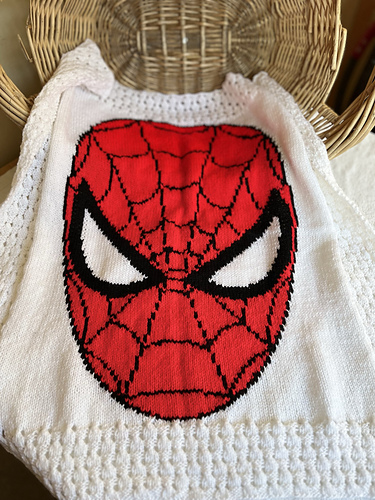 Ravelry: Spider-Man Baby Blanket pattern by Not Just Nana’s Knit