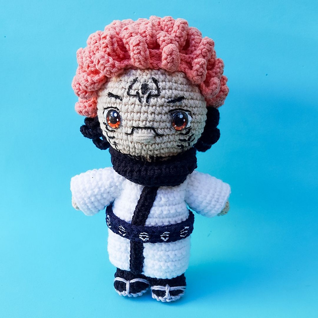 Ravelry: Sukuna Jujutsu Amigurumi pattern by Thamires Kaled