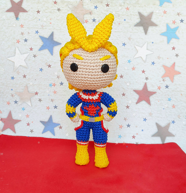 Ravelry: All Might (My Hero Academia) pattern by Thamires Kaled