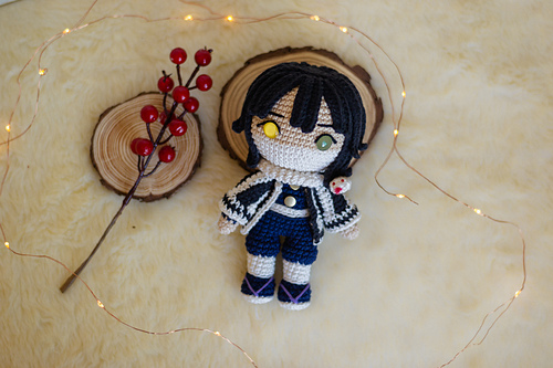 Ravelry: Obanai Iguro Amigurumi pattern by Thamires Kaled