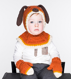 Ravelry: Kipper the Dog Hat and Mittens pattern by Nuriya Khegay NYrika