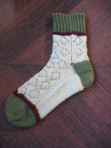 Ravelry: Color-block Holiday Sock 2016 pattern by SLM Designs