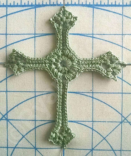 Ravelry: Lacy Cross pattern by Kara Gunza