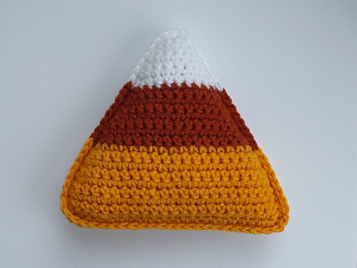 Ravelry: Candy Corn Throw Pillow pattern by Mersadie Sheppard