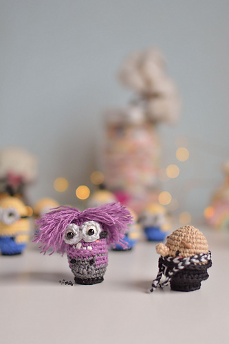 Ravelry: Mini Minions & Gru pattern by Jennifer C F