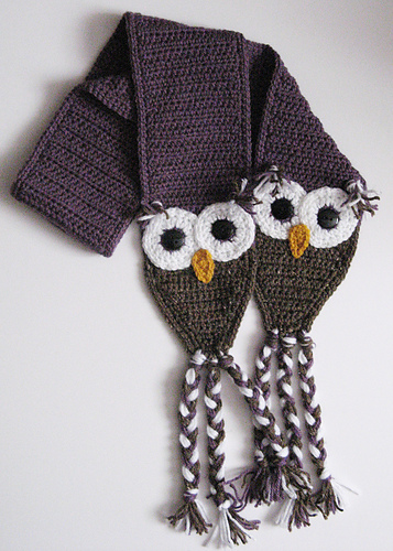 Ravelry: Mikaia's Owl Scarf pattern by Ochre Pome