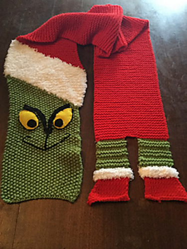 Ravelry: Grinch Scarf pattern by Madein Malone