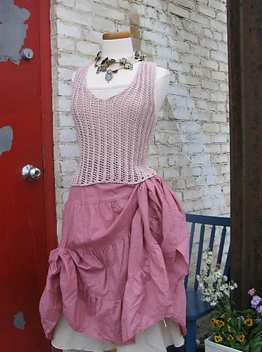 Ravelry: Cool Linen V-Neck Vest pattern by Ram Wools Yarn Co-op