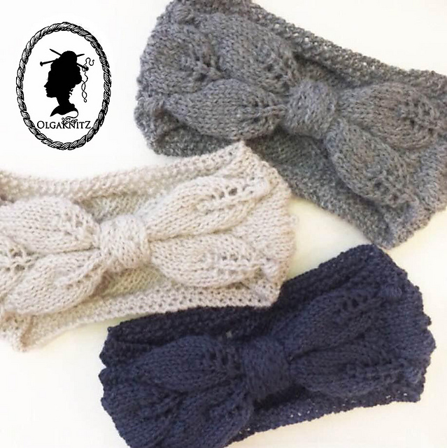 Ravelry: Laced pin-up headband pattern by Olga Trikolich