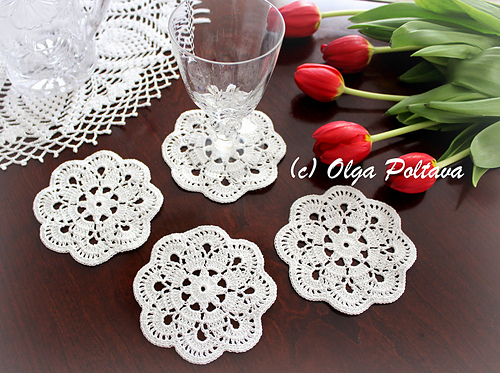 Ravelry: Lace Doily Coaster pattern by Olga Poltava