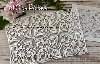 Ravelry: Square Lace Motif pattern by Olga Poltava