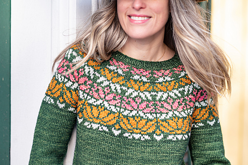 Ravelry: Giverny Sweater pattern by Olga Putano Designs