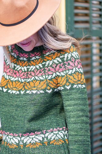 Ravelry: Giverny Sweater pattern by Olga Putano Designs