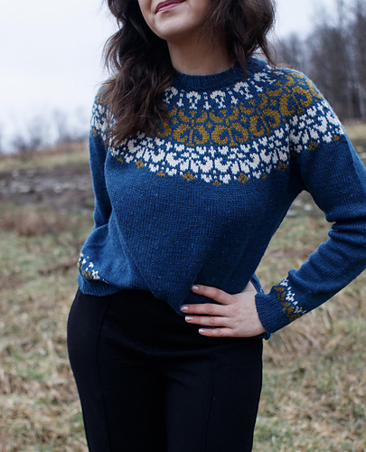 Ravelry: Gatekeeper Sweater pattern by Olga Putano Designs