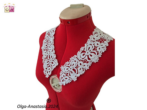 Ravelry: Easy detachable collar crochet 2 pattern by Olga Starostina
