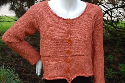 Ravelry: Pebbled Cropped Cardigan pattern by Sue Peterson