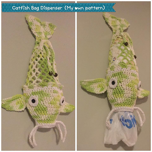 Ravelry: Catfish Bag Dispenser pattern by Alicia Doiron