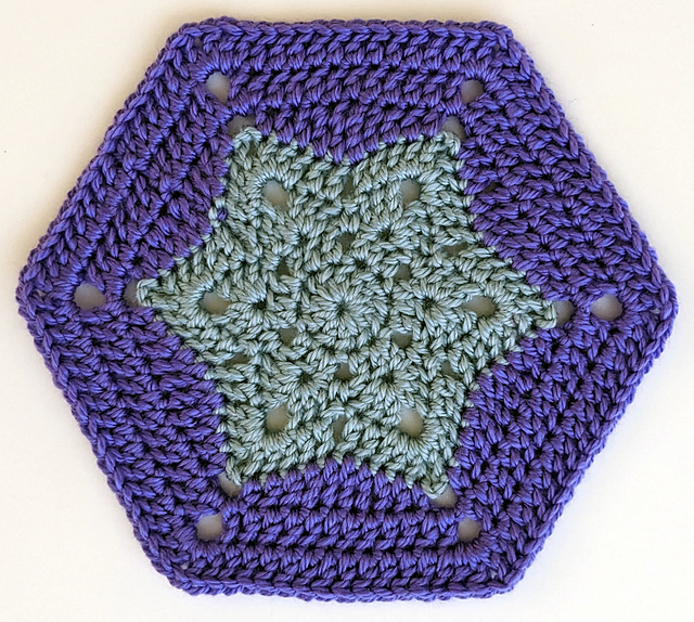 Ravelry: Shining Star Hexagon pattern by Fred Anderson