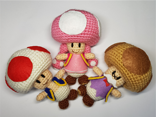Ravelry: Toad, Toadette & Toadsworth Super Mario pattern by Chantelle ...