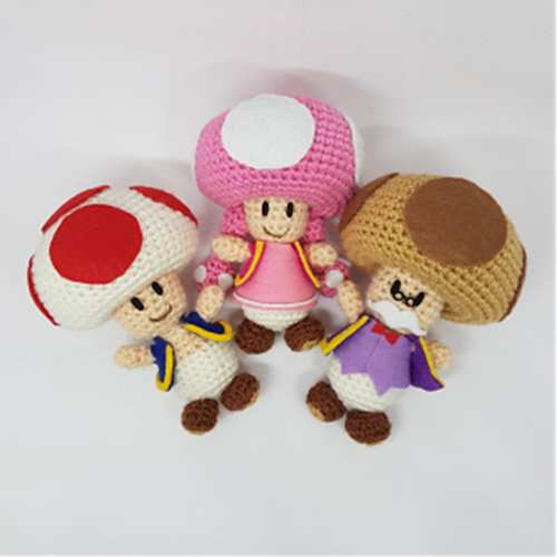 Ravelry: Toad, Toadette & Toadsworth Super Mario pattern by Chantelle ...