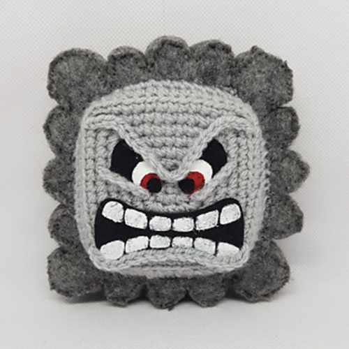 Ravelry: Thwomp Super Mario pattern by Chantelle @onescreativemind