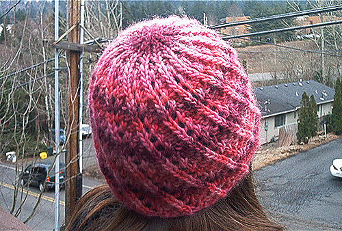 Ravelry: Lace Slant Hat pattern by Anastasia Roeszler
