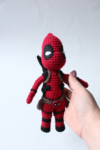 Ravelry: DeadPool Amigurumi pattern by Off the Hook Mamma