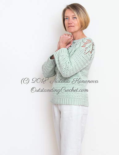 Ravelry: Leaf Yoke Sweater pattern by Natalia Kononova