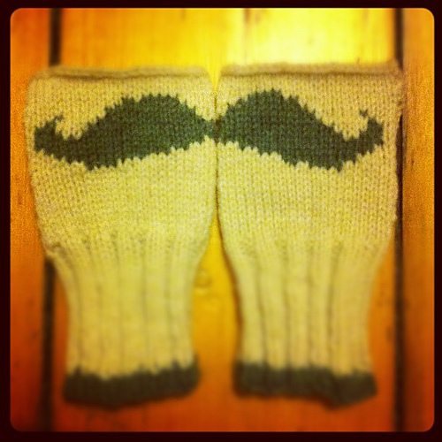 Ravelry: I Moustache you where you got those Mitts! pattern by Amanda B ...
