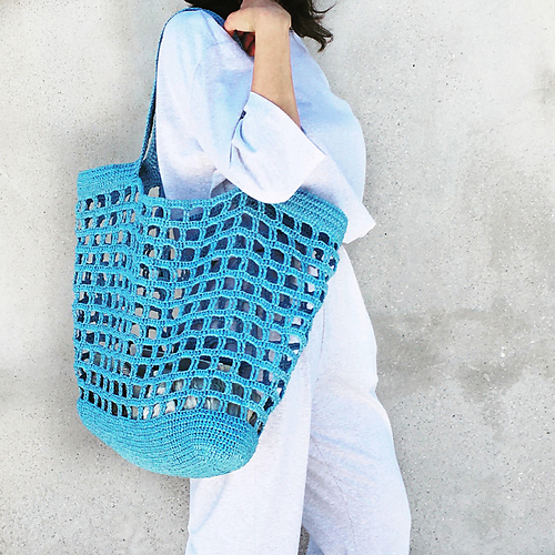 Ravelry: NET BEACH BAG pattern by PLEXTO