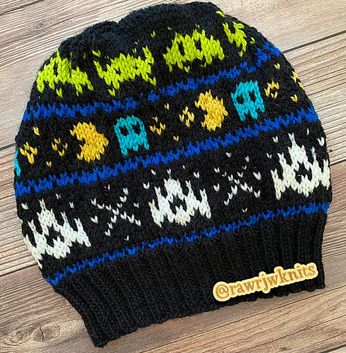 Ravelry: 8 Bit Doodle (Hat) pattern by Jamie Lomax