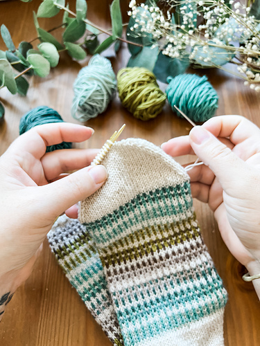 Ravelry: All Together Now Socks pattern by Jamie Lomax