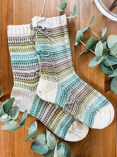 Ravelry: All Together Now Socks pattern by Jamie Lomax