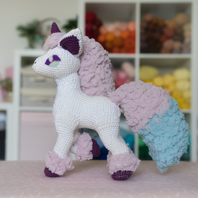 Ravelry: Pokemon Galarian Ponyta pattern by Beatrice Gröger