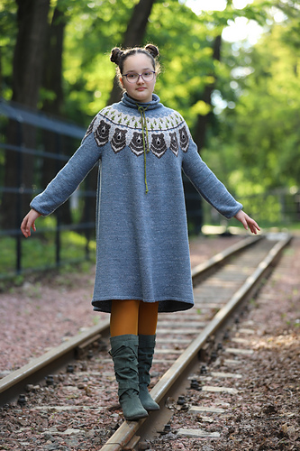 Ravelry: Bear yoke sweater adult pattern by Yana Markevich