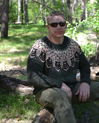 Ravelry: Bear yoke sweater adult pattern by Yana Markevich