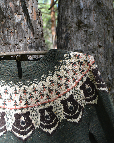Ravelry: Bear yoke sweater adult pattern by Yana Markevich