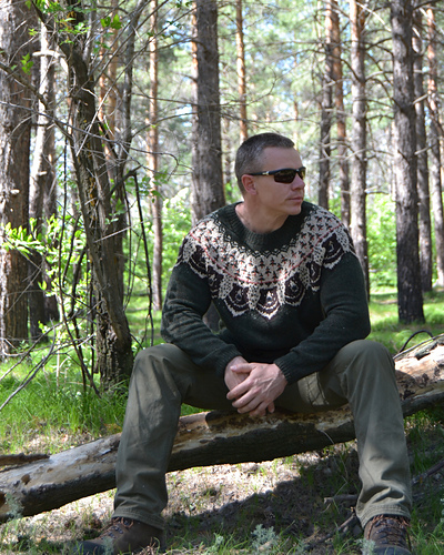 Ravelry: Bear yoke sweater adult pattern by Yana Markevich