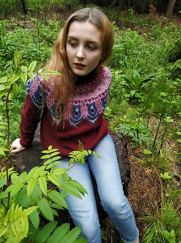 Ravelry: Bear yoke sweater adult pattern by Yana Markevich