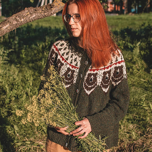 Ravelry: Bear yoke sweater adult pattern by Yana Markevich